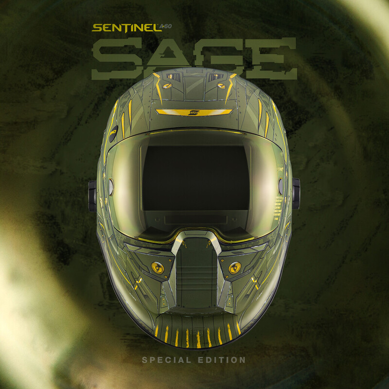 ESAB Sentinel A60 Sage Hero Welding & Grinding Helmet (Special Edition ...